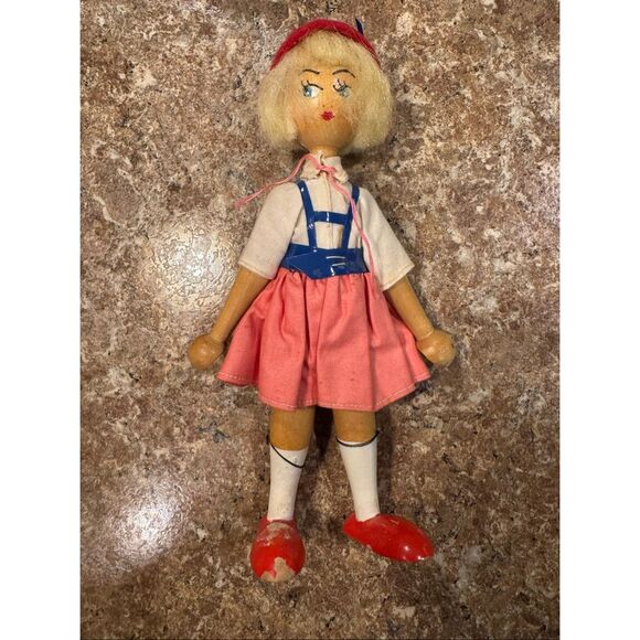 Gromada | Toys | Vintage Polish Gromada Wood Polish Folk Are Doll Peg ...